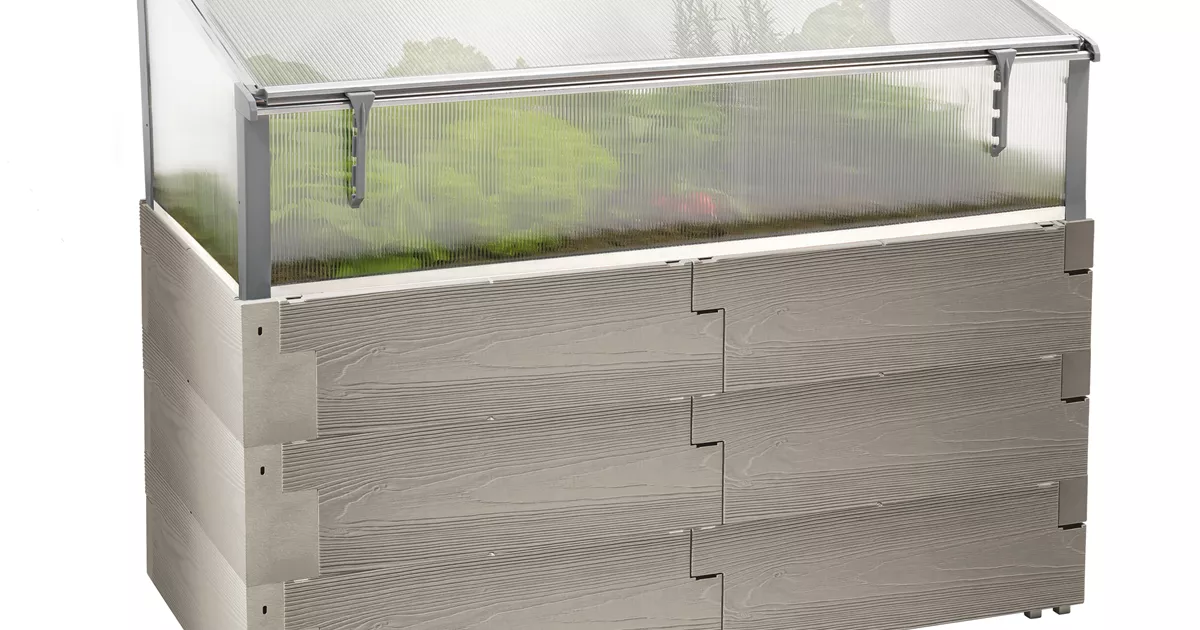 Hochbeet Timber Kombi-Set inkl. Frühbeetabdeckung - Bellaflora