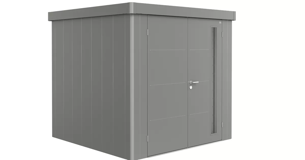 Gerätehaus Neo 2B Doppeltür, quarzgrau - Bellaflora