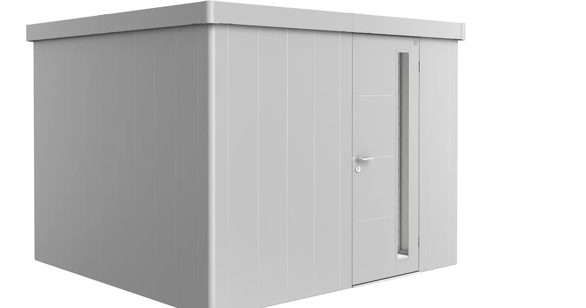 Gerätehaus Neo 3C Standardtür,silber - Bellaflora