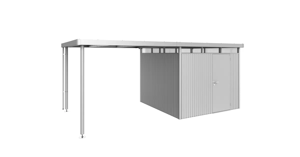 Seitendach Gr. L für Gerätehaus HighLine H4, silber - Bellaflora